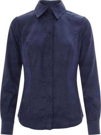 Elisabetta Franchi Damen, Blusen & Hemden, Blau, MGr&ouml;&szlig;e