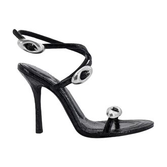 Alexander Wang Schwarze Sandalen mit Metallschnallen - - Shoes - Damen - Schwarzk - 37 1/2 EU