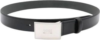 HUGO BOSS unisex, Accessoires, Noir, Taille: 95 CM Leather Belt