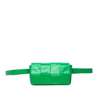 Bottega Veneta Sac banane Cassette en cuir Pre-owned - Femme - Pre-owned - Vert - Taille: ONE Size