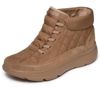 Skechers Damen Hands Free Slip-Ins On-The-Go Encore Gesteppte Nylon Chugga Stiefelette, Kastanie, 37.5 EU