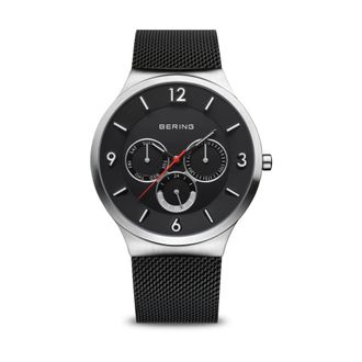 Bering Klassische Milanese Quarzuhr - - Accessories - Herren - Schwarzk - ONE SIZE