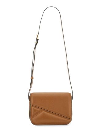 Wandler Womens Medium Oscar Trunk Bag Brown Leather Shoulder