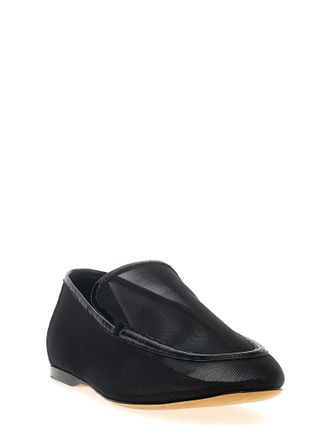Khaite Womens Black Polyamide Slip-On Loafers