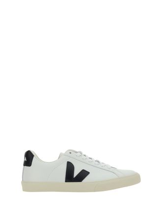 Veja Womens Sneakers Esplar Extra White-Black Upper: Calf Leather Trainers White/black