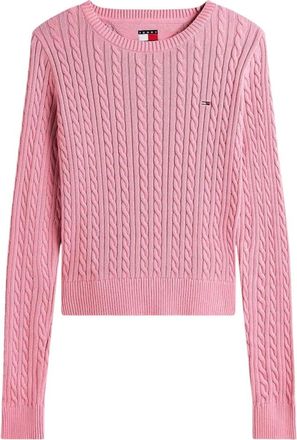 Tommy Jeans Damen, Strickwaren, Rosa, XSGr&ouml;&szlig;e