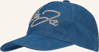 Liu Jo Liu Jo Jeans-Cap Mit Schmucksteinen blau