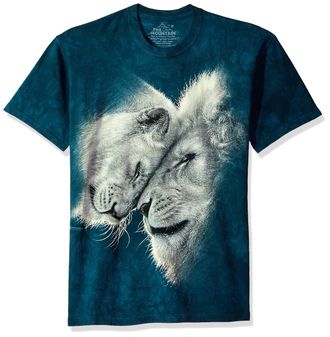 The Mountain Herren White Lions Love Tee T-Shirt, Gr&uuml;n, XX-Large