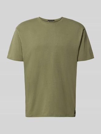Scotch & Soda T-Shirt mit Rundhalsausschnitt und Rollsaum