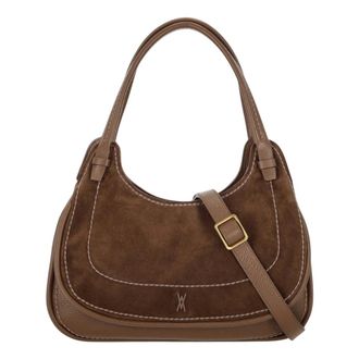 PLINIO VISONA Sac &agrave; bandouli&egrave;re Camoscio - Femme - Sacs - Brun - Taille: ONE Size