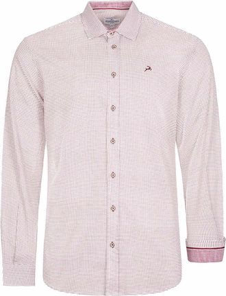 Maddox Trachtenhemd - Hemd-102 | Bordo Rot (DE/NL/SE/PL, Alphanumerisch, 3XL, Gro&szlig;e Gr&ouml;&szlig;en, Extra Tall, Bordo Rot)