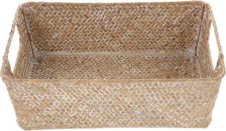 Angoily Weidenkorb Brotkorb 30X20X10Cm aus Handgeflochtenem Naturmaterial Multifunktionaler Snack und Obstkorb f&uuml;r Schreibtisch und Haushalt Dekorativer Aufbe