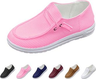 Generic Chaussures de course d&eacute;t&eacute; pour femme - Respirantes - L&eacute;g&egrave;res et confortables - Mocassins &agrave; enfiler - Doux et confortables - Larges chaussures de loisi
