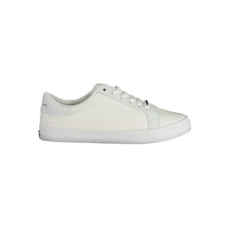 Calvin Klein Bianco Baumwoll Damen Sneaker