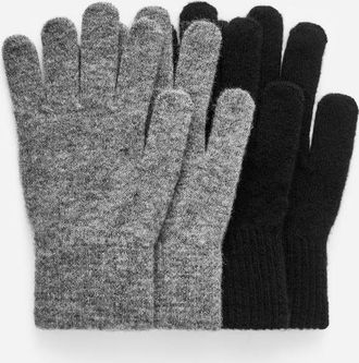 Arket Wollhandschuhe 2er-Pack -Schwarz