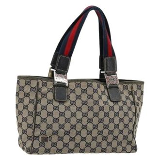 Gucci Sac &agrave; main vintage en toile GG Pre-owned - Femme - Pre-owned - Bleu - Taille: ONE Size