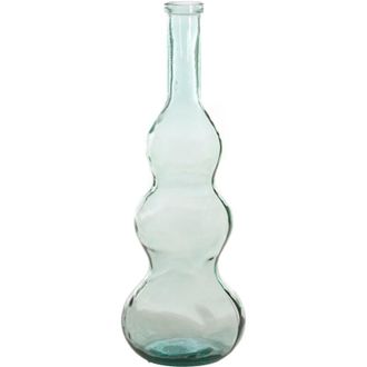 Light And Living Light And Living - Light & Living Vase ashoro aus Glas Grau - 20,5x13x29 cm