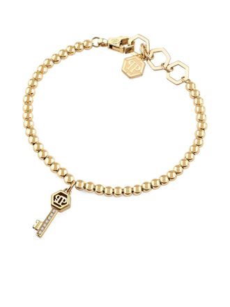 Philipp Plein Armband mit Schl&uuml;sselanh&auml;nger aus Gold
