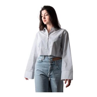 Frame Denim Femme, Blouses et Chemises, Bleu, Taille: 38 FR Chemise Frame