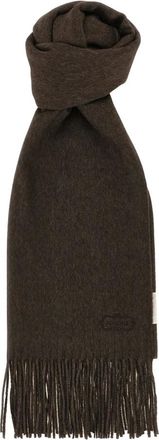 Agnona Femme, Accessoires, Brun, Taille: ONE Size &Eacute;charpe en soie et cachemire &agrave; franges