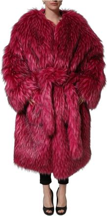 Dolce & Gabbana Femme, Vestes, Rose, Taille: 42 FR Trench Coat