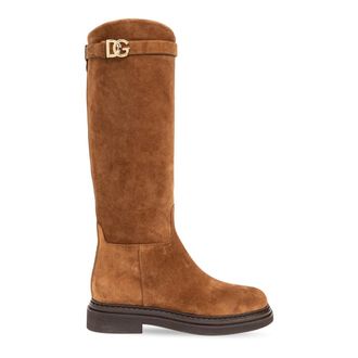 Dolce & Gabbana Wildlederstiefel - - Shoes - Damen - Braun - 36 EU