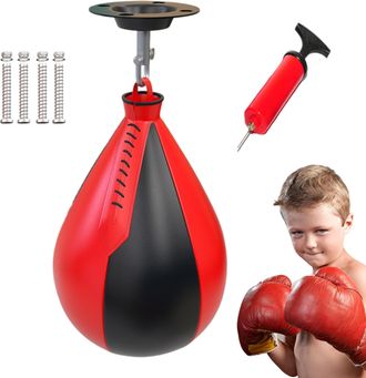 Generico Speedbag Boxset, Boxsack | Training in Birnenform, tragbarer Drehball f&uuml;r Fitnessstudio, wiederverwendbarer Boxball f&uuml;r M&auml;nner und Frauen