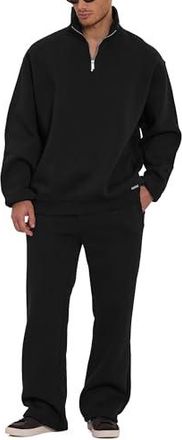 Red Bridge Surv&ecirc;tement 2 pi&egrave;ces avec pull &agrave; demi-fermeture &eacute;clair et pantalon, surv&ecirc;tement confortable pour les loisirs, le quotidien et les v&ecirc;tements de d&eacute;tente