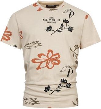 Indicode INAsbjorn T-shirt pour homme avec poche poitrine en 100 % coton | T-shirt d&eacute;t&eacute; pour homme, Beige clair, XL