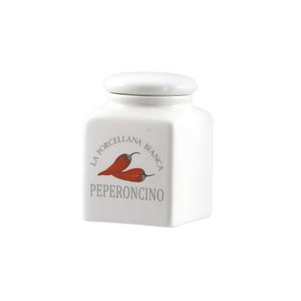La Porcellana Bianca Vorratsdose f&uuml;r Chilischoten aus Porzellan, dekoriert, 175 ml