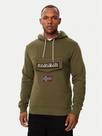 Napapijri Sweatshirt Burgee Wint 4 NP0A892T Khakifarben Regular Fit