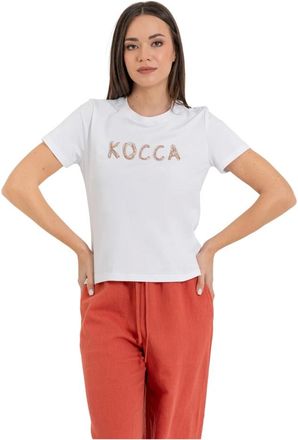 Kocca Femme, Tops, Blanc, Taille: 36 FR T-shirt d&eacute;contract&eacute; &agrave; col rond