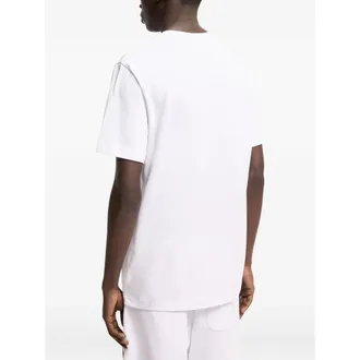 Moncler Logo-Print Cotton T-Shirt - White