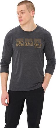Vaude Langarmshirt MENS ROSEMOOR LS T-SHIRT III ohne Kragen, Rundhalsausschnitt, aus Polyester und Lyocell