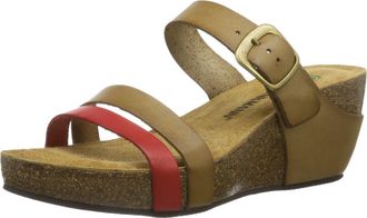 Dr. Brinkmann Damen 700732 Pantoletten, Braun (braun/rot 21)