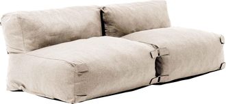Oviala Gartenmöbel, modular, 2-Sitzer, Beige
