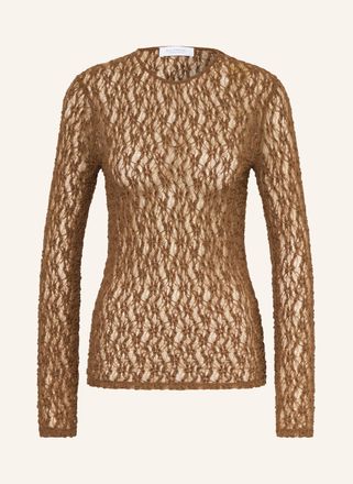 Rich & Royal Longsleeve Aus Spitze braun