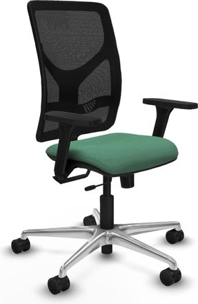 Piqueras y Crespo B&uuml;rostuhl mit 3D-Armlehnen, h&ouml;henverstellbare Lendenwirbelst&uuml;tze, ausgestattet mit Syncro/Traslack und Schneideschaum, mit Rollen von 65 mm, Nylon, Sc