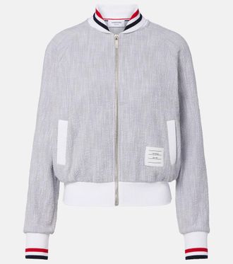 Thom Browne Veste bomber en coton m&eacute;lang&eacute;