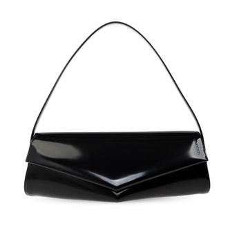 Jil Sander Kante Flap Schultertasche - - Bags - Damen - Schwarzk - ONE SIZE