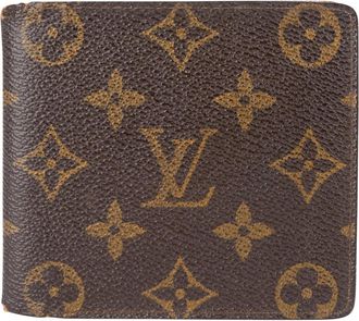 Louis Vuitton Portemonnaie - Louis Vuitton Canvas Monogram Marco Wallet - Gr. unisize - in Braun - f&uuml;r Damen