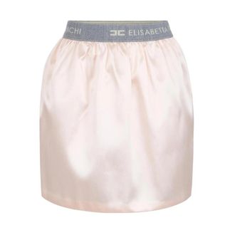Elisabetta Franchi Seidengazar-Minirrock - - Skirts - Damen - Rosa - XS