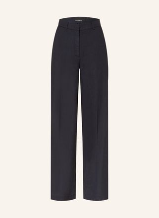 Cambio Cambio Marlenehose Mira Mit Leinen blau