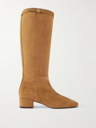 Tod's Bottes En Daim À Ornements - Marron