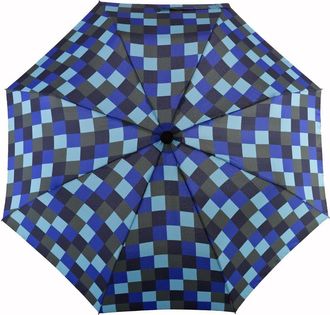 Euroschirm teleScope handsfree square Design der Sonnen-, Wander-, Regen- & Trekkingschirm Farbe marine/oliv/k&ouml;&acute;blau/eisblau