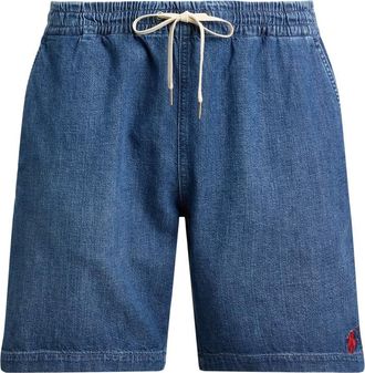 Ralph Lauren Softe Denim-Bermudas mit kleiner Pony-Stickerei, Classic Fit in