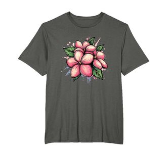 Hawaiian Dreams Plumeria Frangipani Blume Hawaii Maui Aloha Surfer T-Shirt