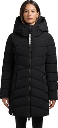 Khujo Dier Damen Wintermantel Steppmantel Winterjacke Kurzmantel Steppjacke Darka (DE/NL/SE/PL, Alphanumerisch, XL, Regular, Regular, 200 BLACK)
