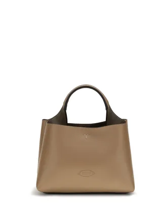 Tod's Womens Micro Leather Handbag Cappuccino Cappuccino-Clay Calf (bos Taurus) Handbags Cappuccino/clay Hand Bags