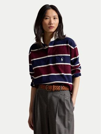 Polo Ralph Lauren Poloshirt 211B17775001 Dunkelrot Oversize